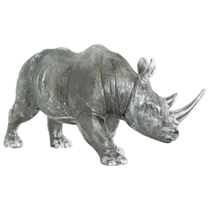 SILVER RHINO 36X18CM – Transnatal