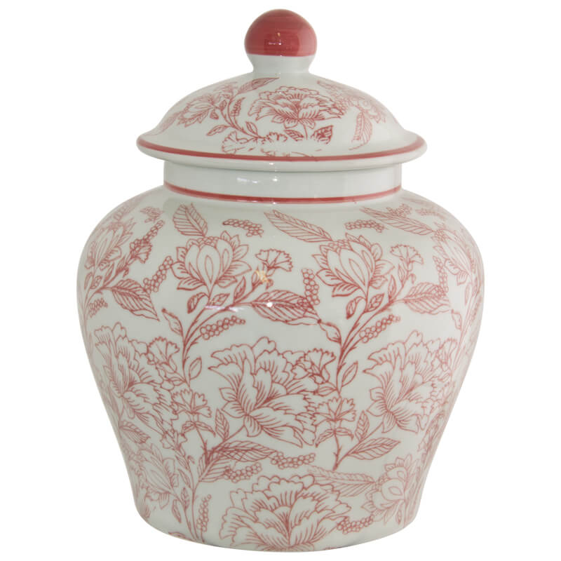 WARM RED FLEUR GINGER JAR/LID 24C – Transnatal