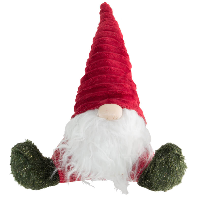 SITTING RED HAT ELF 38X22X43CM – Transnatal