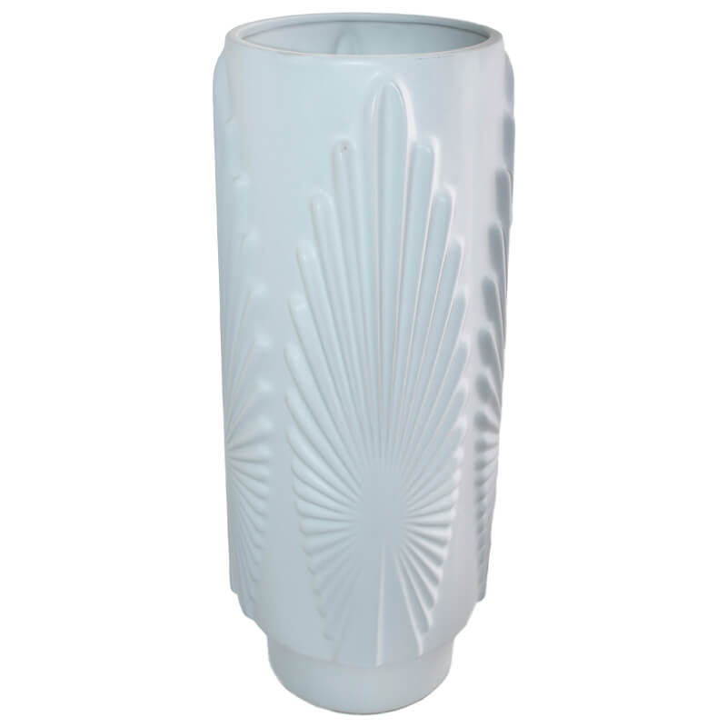 ELEANOR VASE 46X19CM WHITE – Transnatal