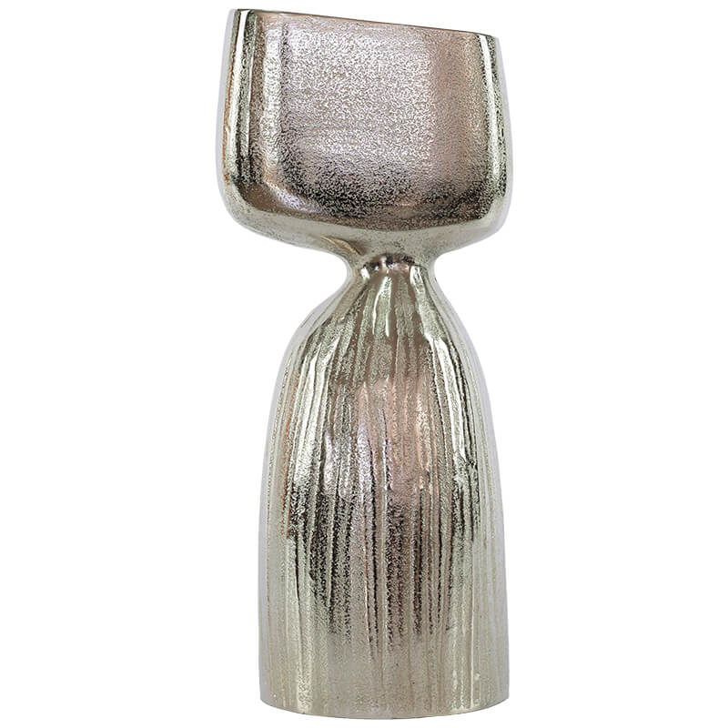 MIRO VASE ROUGH NICKEL 38CM – Transnatal