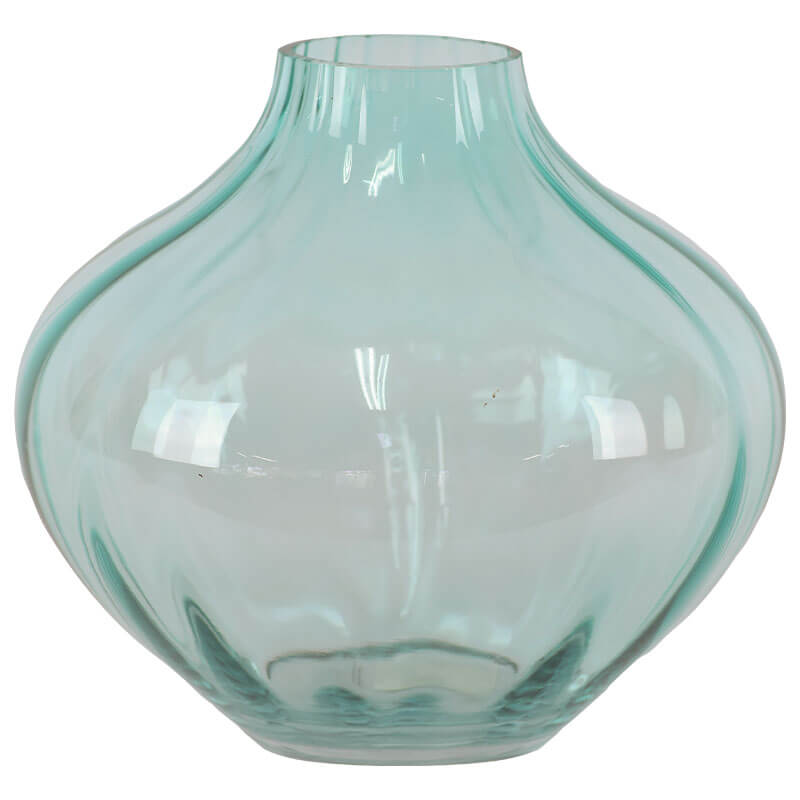 AQUA MARINE OPTIC VASE 20X22CM – Transnatal
