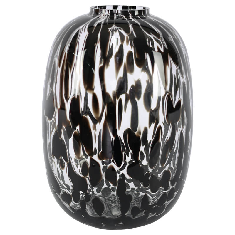 BLACK SPLASH VASE 25X17CM – Transnatal