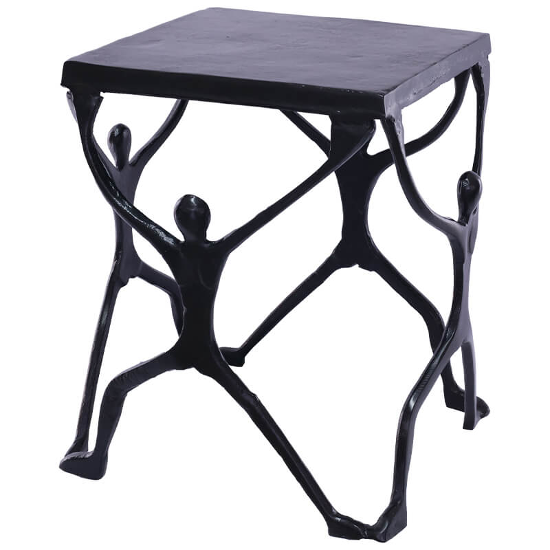 SILHOUETTE TABLE 44X44X45CM BLACK – Transnatal