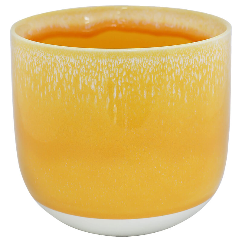 FUNKY YELLOW POT 15CM – Transnatal