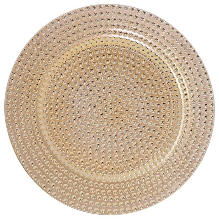 GOLD HAMMERED UNDERPLATE 33CM – Transnatal
